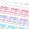 Baby Milestone Sticker Set / Baby's First Stickers / Baby Monthly ...