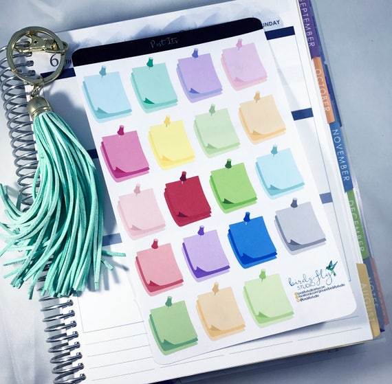 Items similar to Post It Stickers | Sticker Note Box Stickers ...