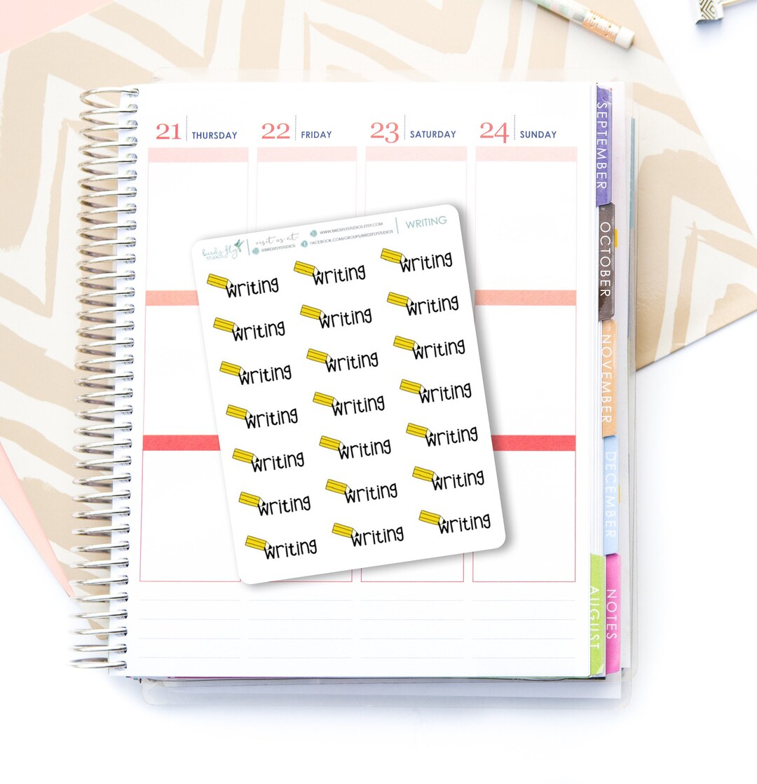 Writing Stickers / Virtual Learning Stickers / Distance Learning ...