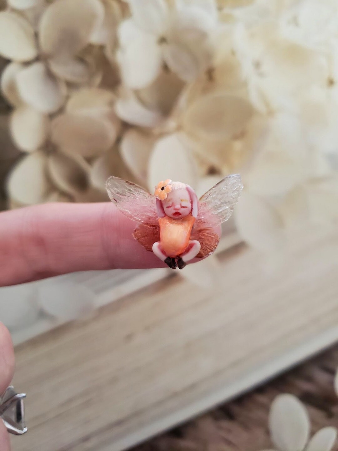 OOAK Micro Miniature Baby Fairy ~ Fantasy Pixie Sculpture Gift Michele ...