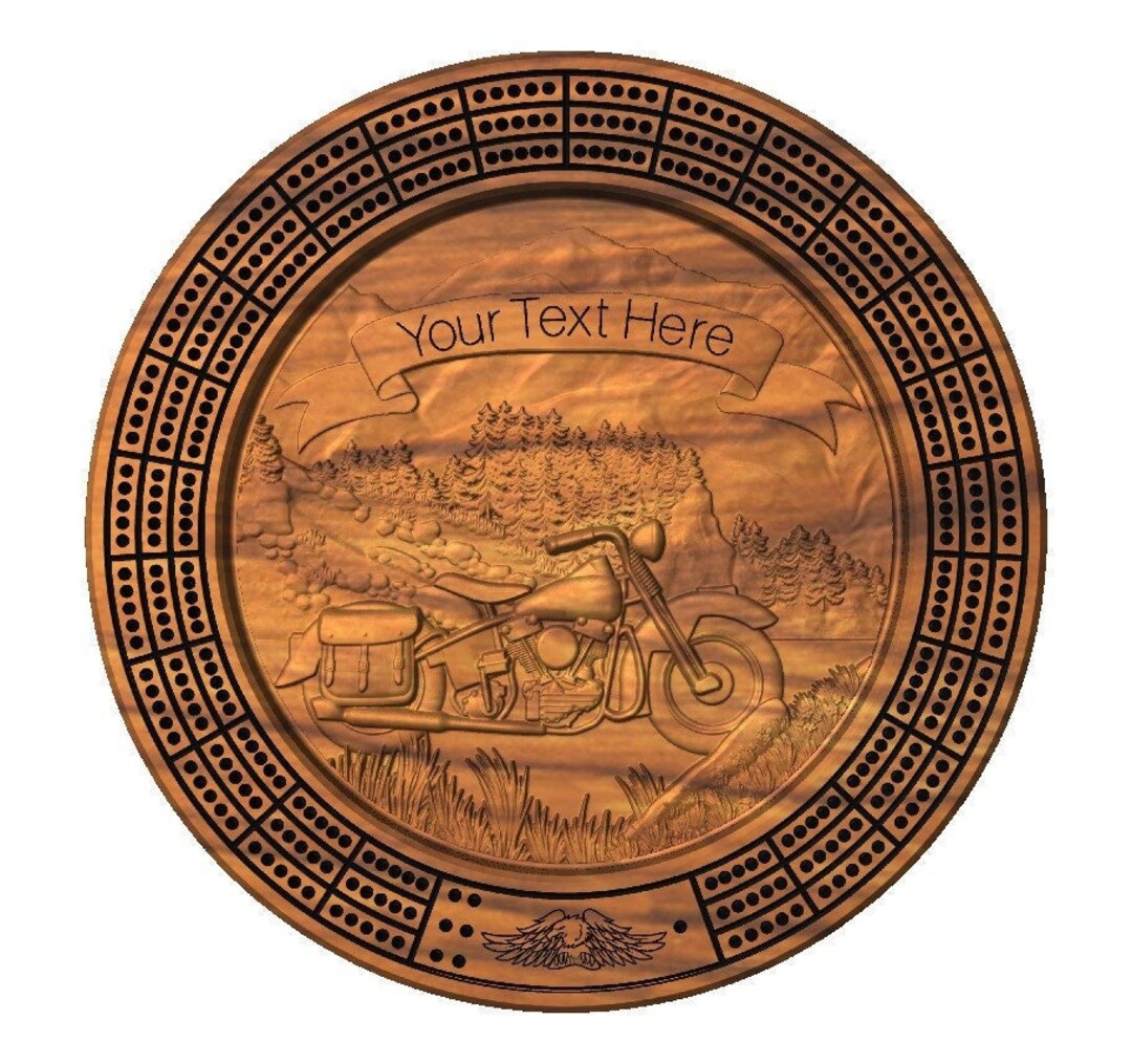 Motorcycle Mountains Cribbage Board With Pegs - Etsy