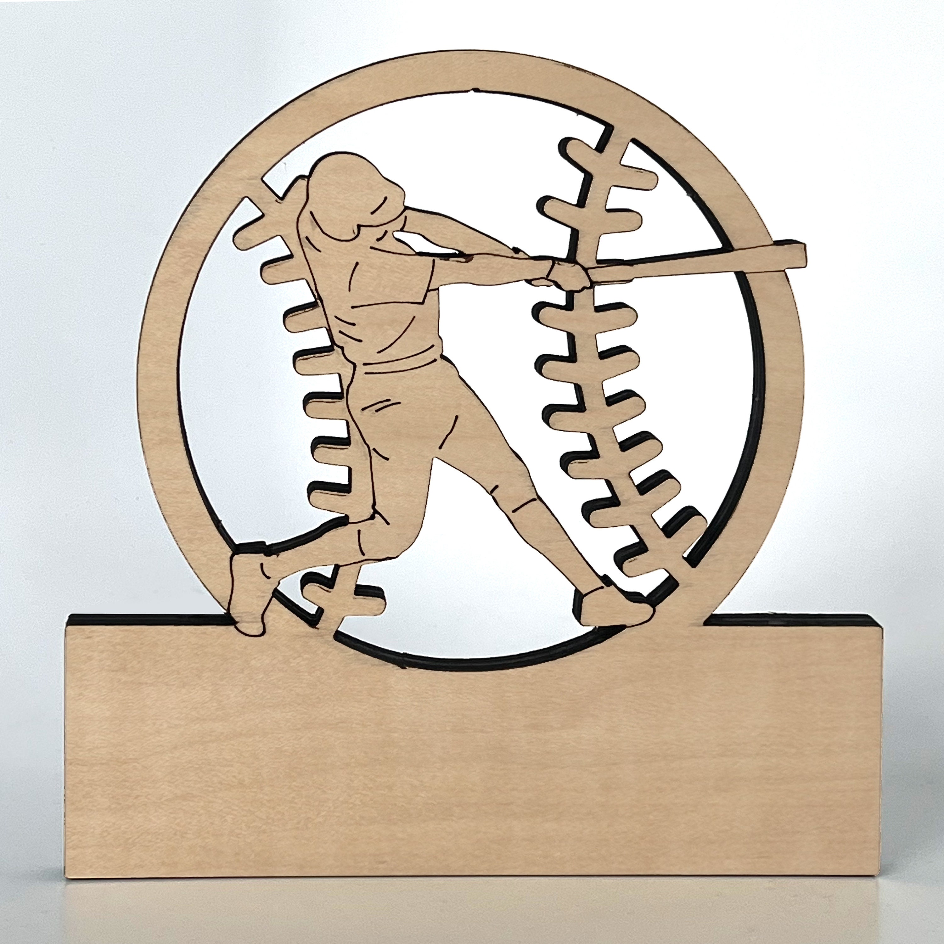 Personalized Laser Cut Baseball Award / Trophy. Youth Sports, Teams ...