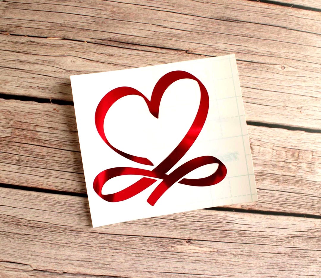 Heart Infinity Permanent Vinyl Decal | Love Infinity Sticker | Car ...