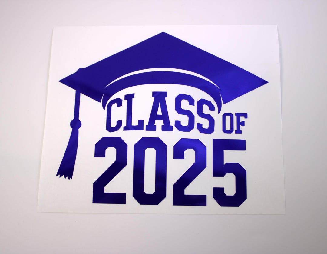 Class of 2025 Decal for Car, Laptop & Tumbler | Custom Graduation Vinyl ...