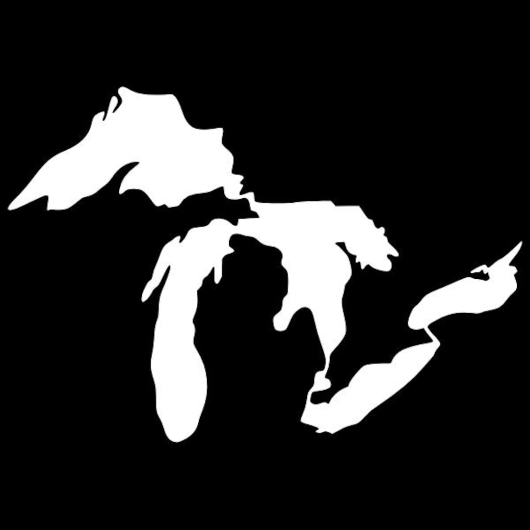 Michigan Great Lakes Decal - Etsy