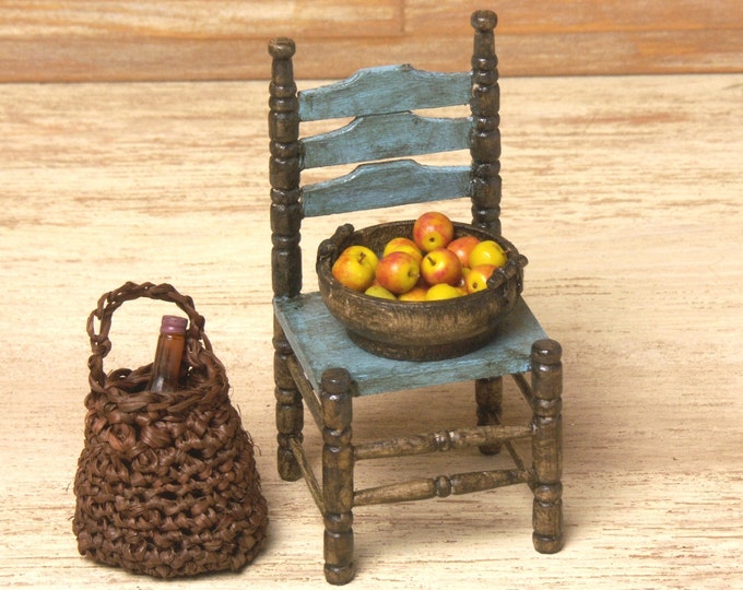 Shabby Chic Miniature Wooden Chair for Your Dollhouse - Etsy