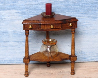 Rustic Corner Table | Etsy