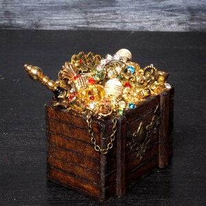 Miniature Treasure Chest for Your Dollhouse - Etsy