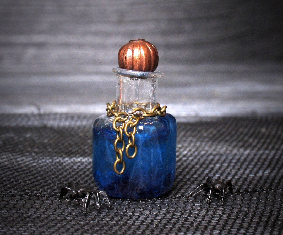 Noble Magical Miniature Bottle Blue - Etsy
