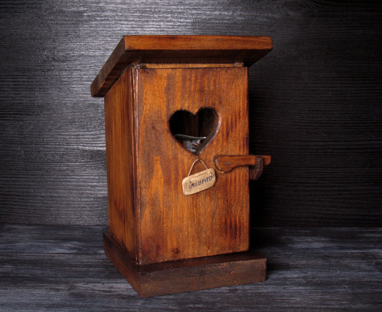 Illuminated Miniature Outhouse for Halloween | Etsy