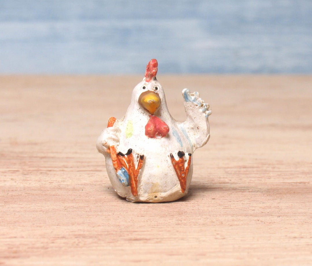 Funny Miniature Chicken for Your Dollhouse - Etsy