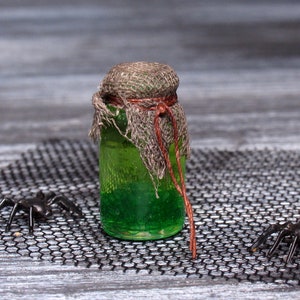 Spooky Miniature Glass Container With Interior for Halloween - Etsy