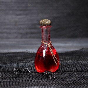 Miniature Glass Bottle With Magic Tincture for Halloween - Etsy