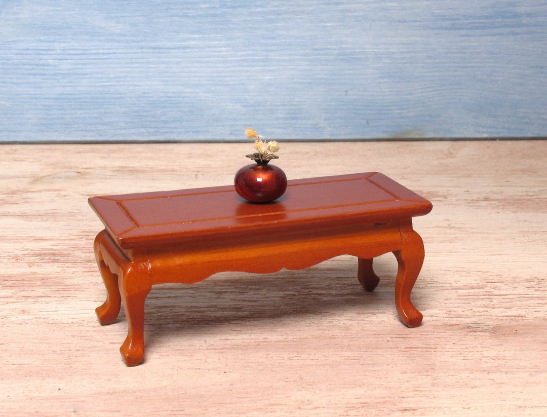 Rustic Miniature Coffee Table for Your Dollhouse - Etsy