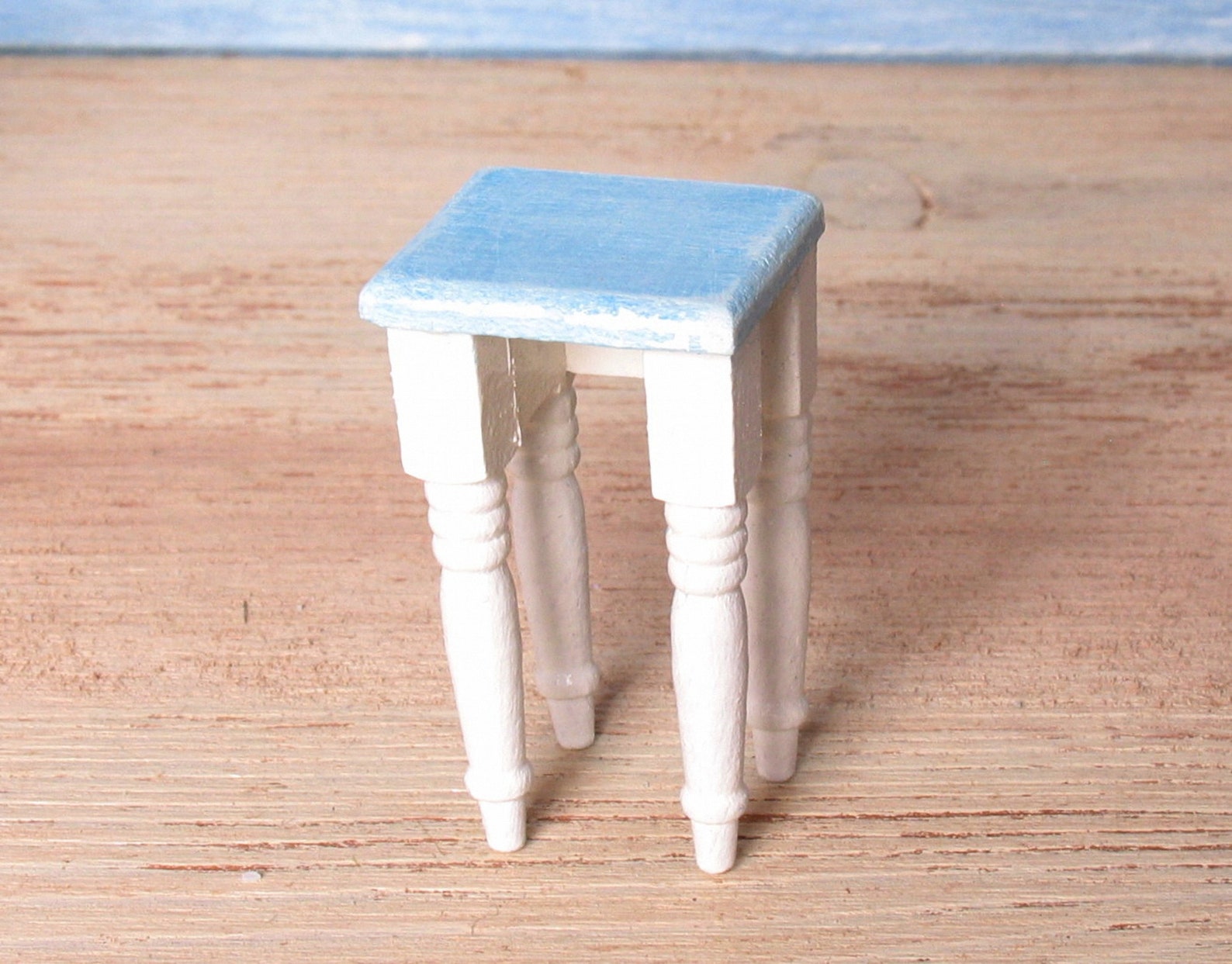 Shabby Chic Miniature Side Table Set for Your Dollhouse | Etsy