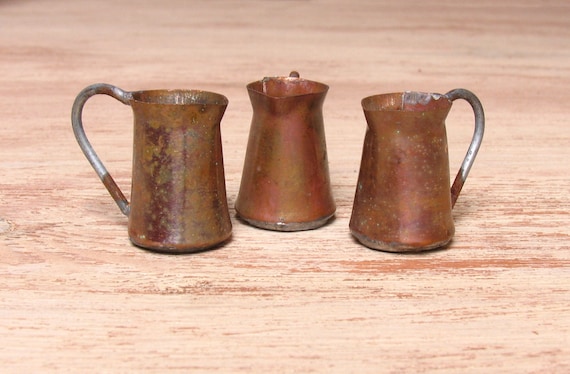 Rustic Miniature Copper Pot for Your Dollhouse Garden | Etsy