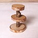 Rustic Miniature Wooden Three-tiered Stand in Nut Brown for - Etsy