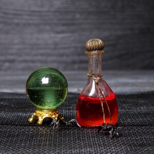 Miniature Glass Bottle With Magic Tincture for Halloween - Etsy