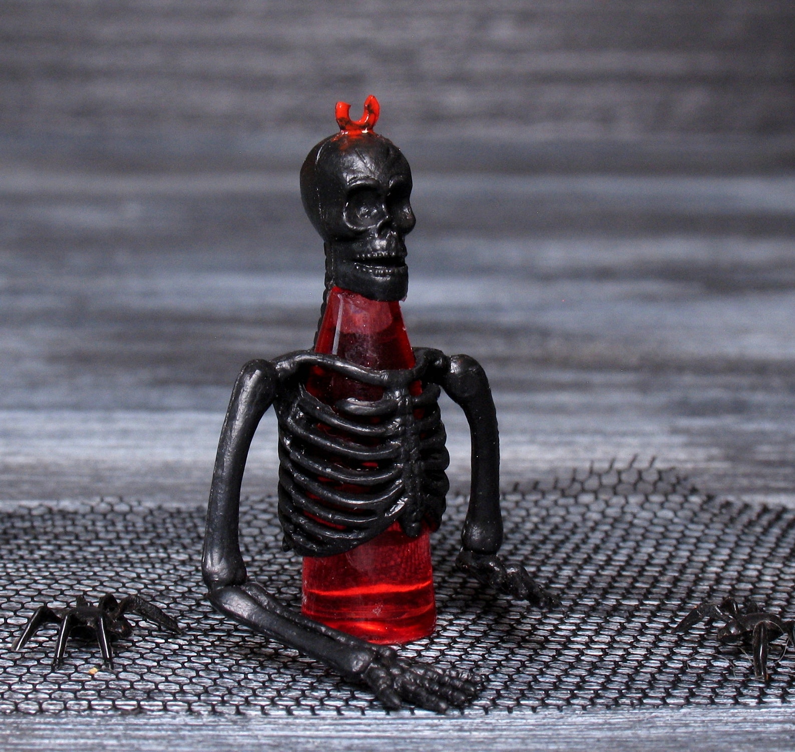 Spooky Miniature Devil Bottle for Halloween | Etsy