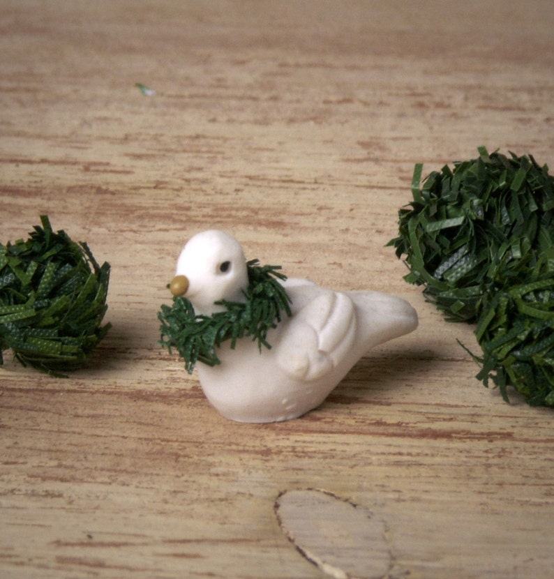Cute Miniature Dove for Your Dollhouse | Etsy