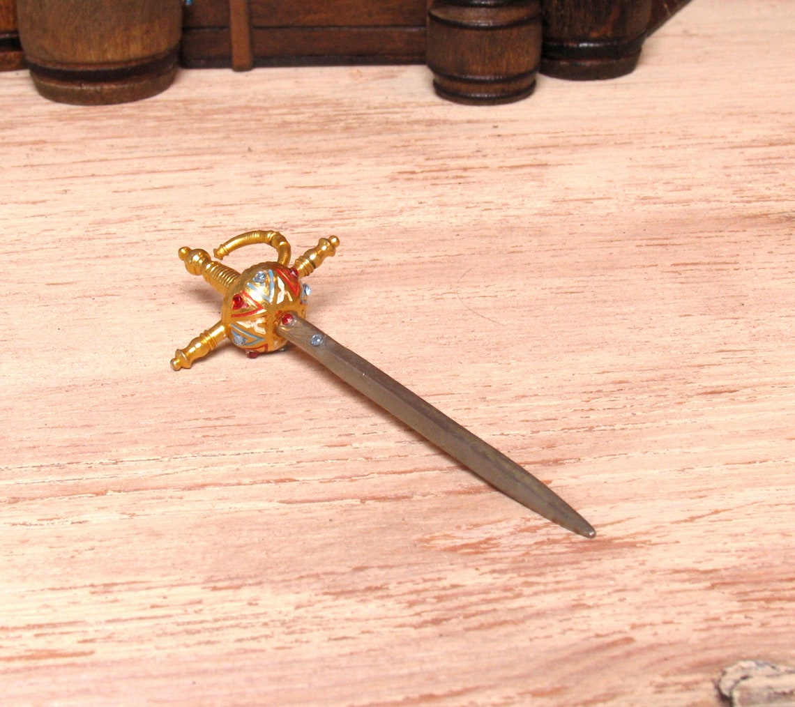 Miniature Sword for Your Dollhouse 25 - Etsy