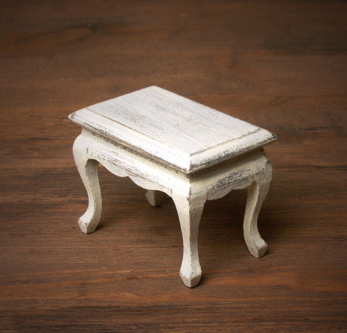 Shabby Chic Miniature Wooden Side Table for Your Dollhouse - Etsy