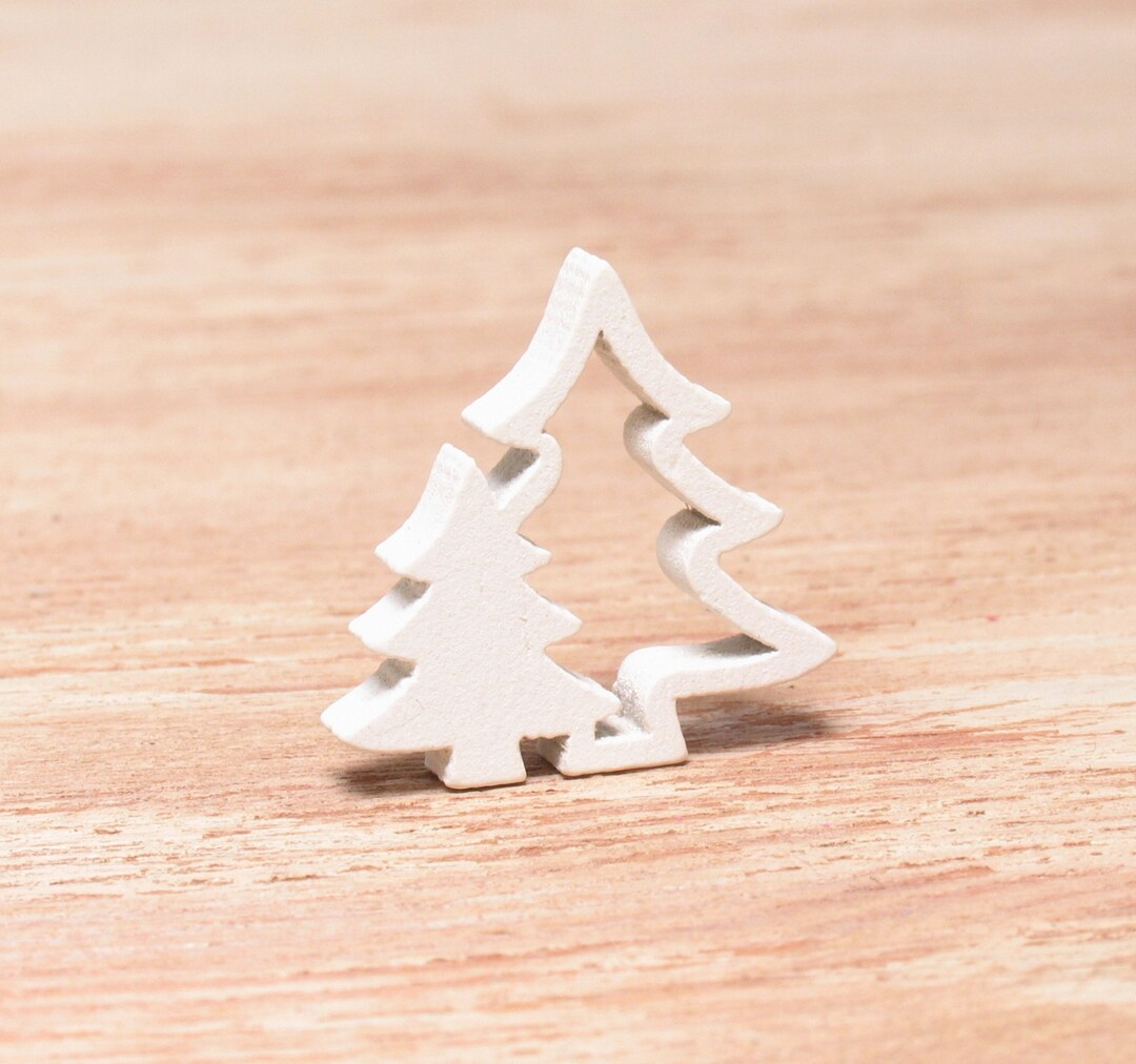 Cute Miniature Wooden Fir Trees Pair for Your Dollhouse - Etsy