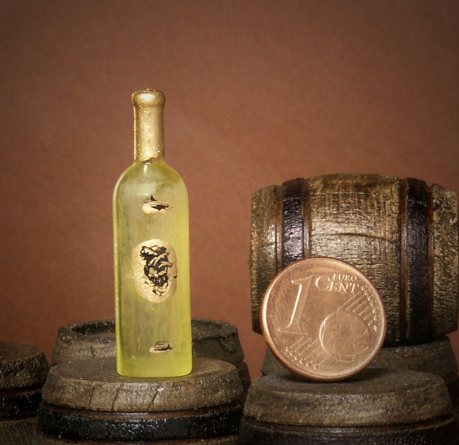 Noble Miniature Bottle of White Wine for Your Dollhouse - Etsy