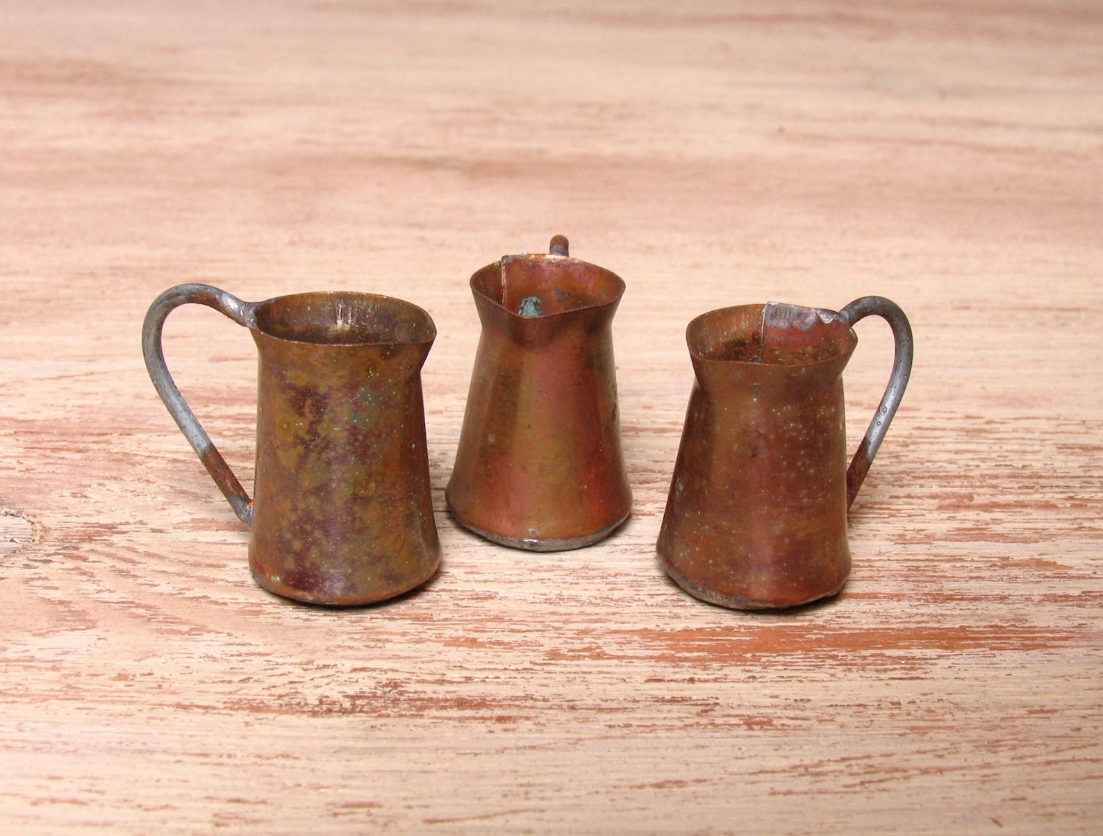 Rustic Miniature Copper Pot for Your Dollhouse Garden - Etsy