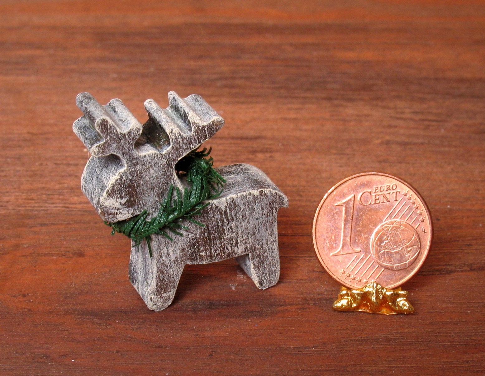 Rustical Shabby Chic Miniature Wooden Reindeer for Your | Etsy