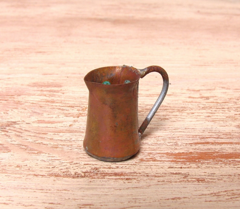 Rustic Miniature Copper Pot for Your Dollhouse Garden | Etsy