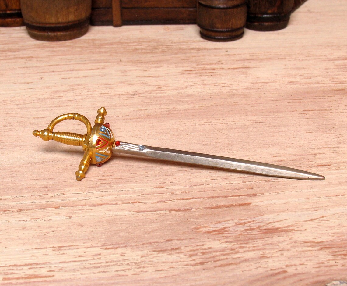Miniature Sword for Your Dollhouse 25 - Etsy