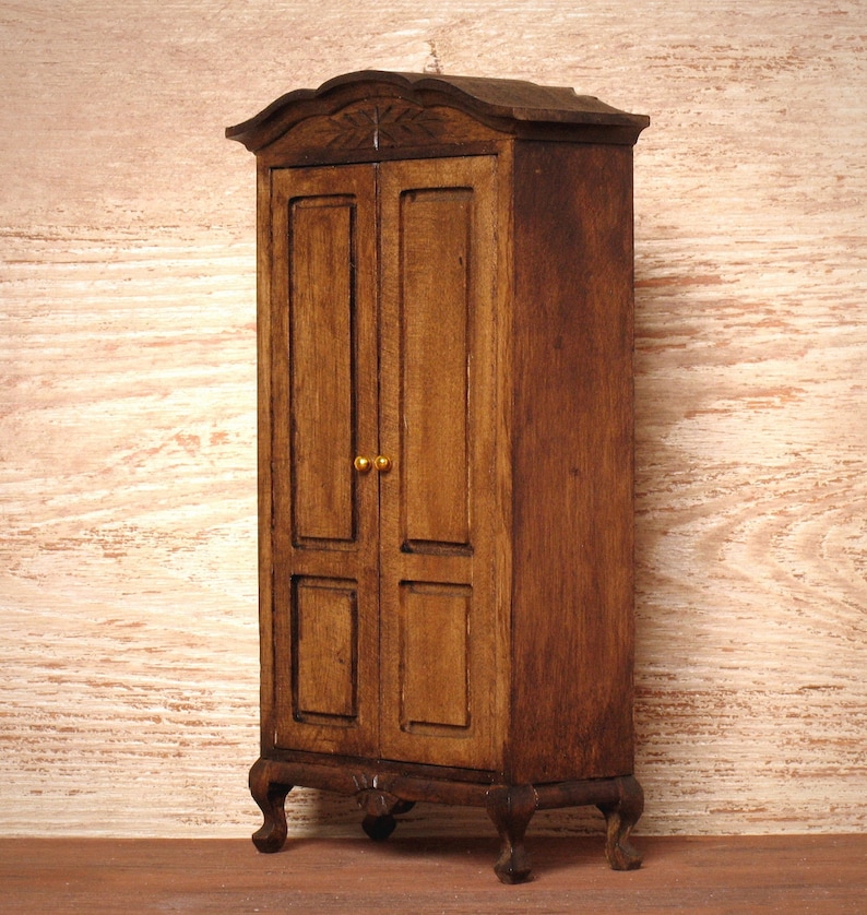 Miniature Wardrobe for Your Dollhouse | Etsy