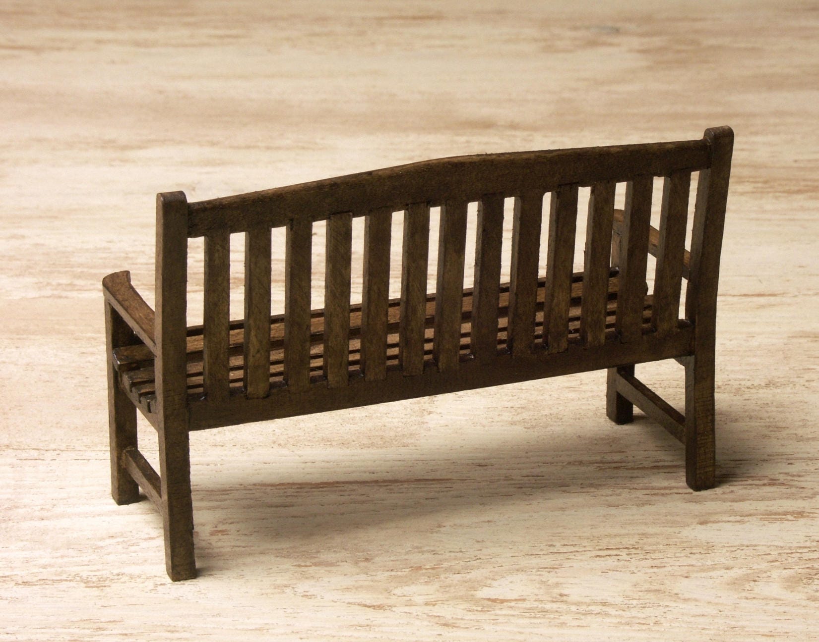 Miniature Garden Bench for Your Dollhouse | Etsy