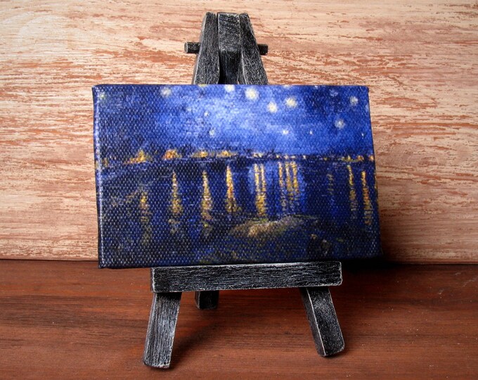Miniature Van Gogh "starry Night Over the Rhone" Canvas for Your ...