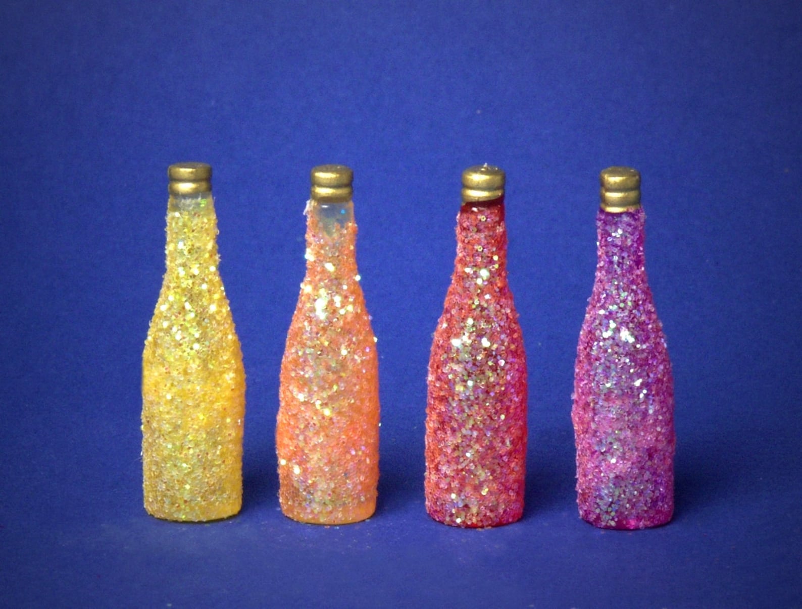 Colorful Miniature Party Bottle for Your Dollhouse | Etsy