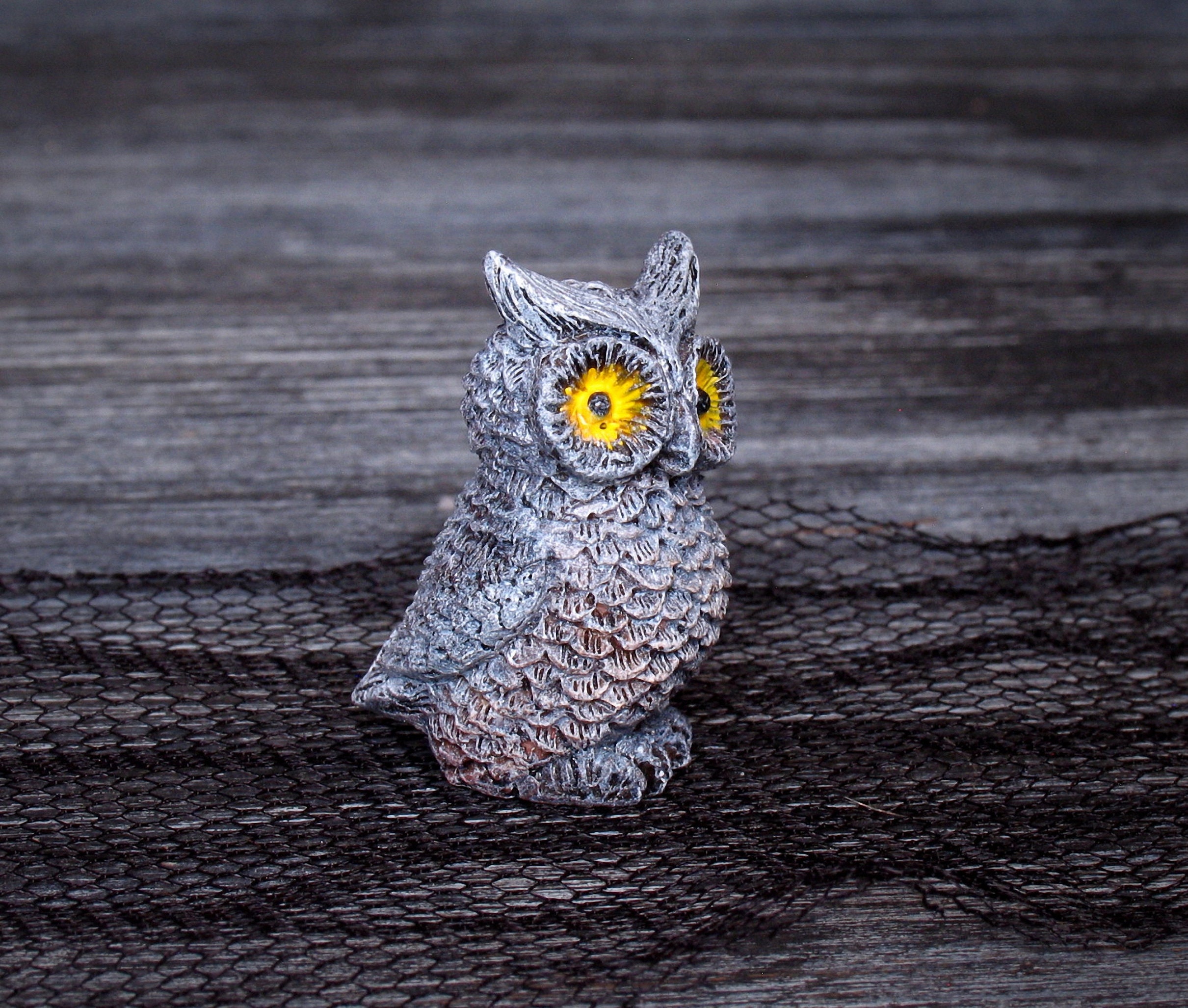 Miniature Owl for Your Dollhouse - Etsy
