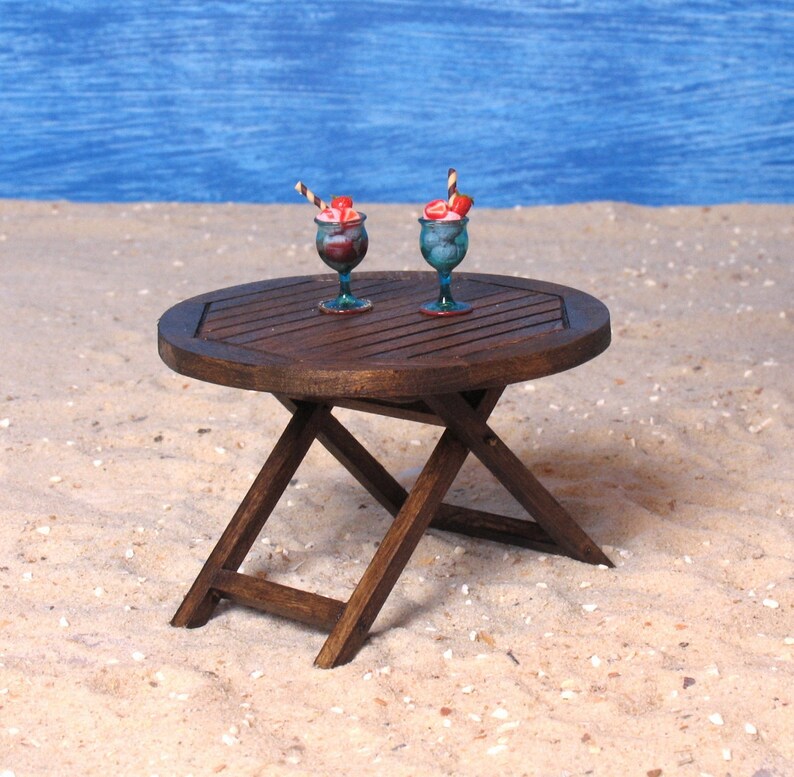 Miniature Garden Table for Your Dollhouse | Etsy