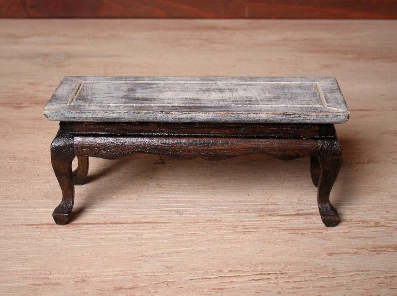 Rustic Shabby Chic Miniature Coffee Table for Your Dollhouse | Etsy
