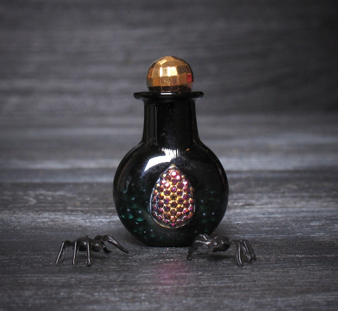 Black Magical Miniature Bottle - Etsy