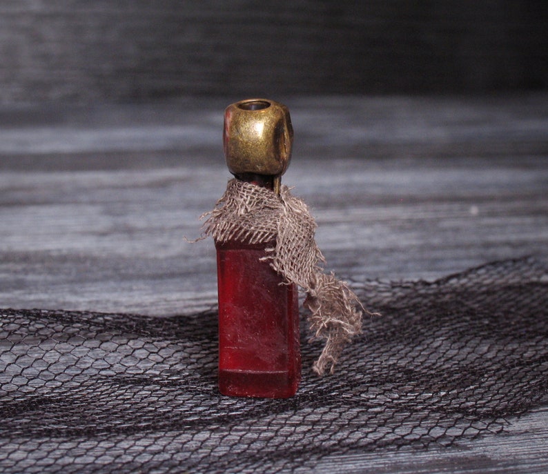 Creepy Miniature Skull Bottle for Halloween | Etsy