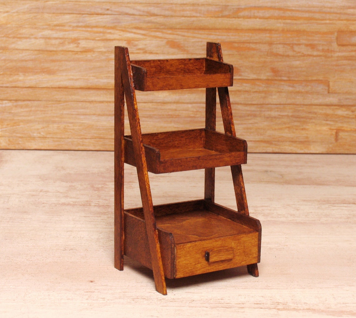 Rustic Miniature Shelves in Chestnut Brown for Your Dollhouse - Etsy
