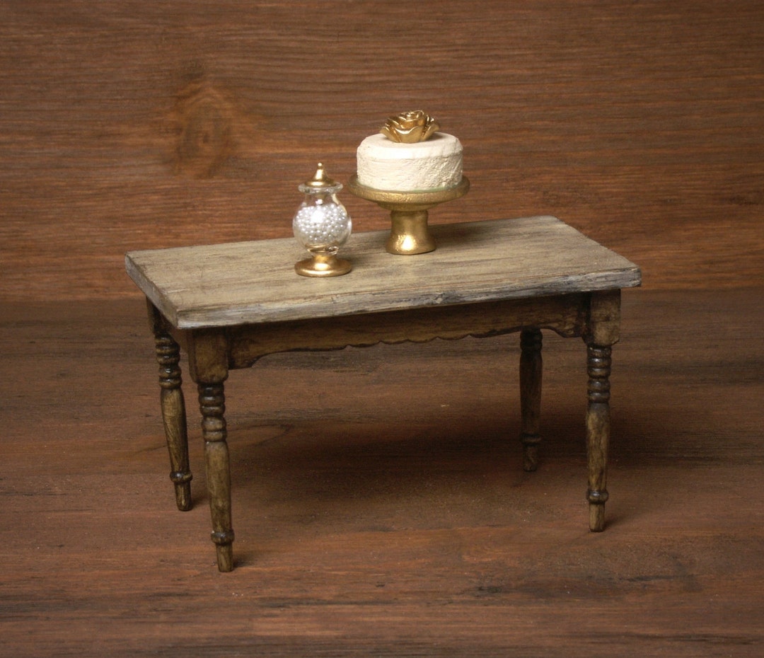 Miniature Wooden Table for Your Dollhouse - Etsy