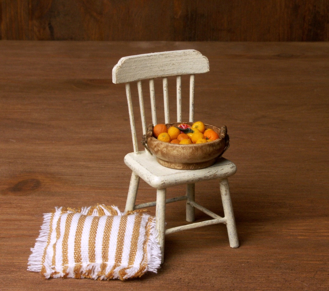 Shabby Chic Miniature Wooden Kitchen Chair for Your Dollhouse - Etsy