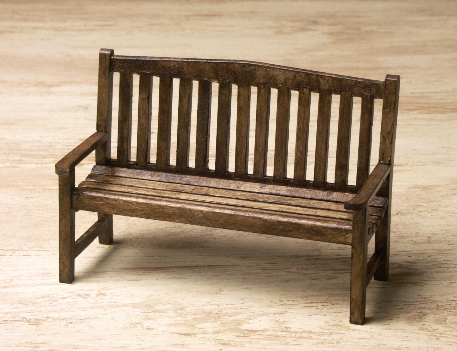 Miniature Garden Bench for Your Dollhouse | Etsy