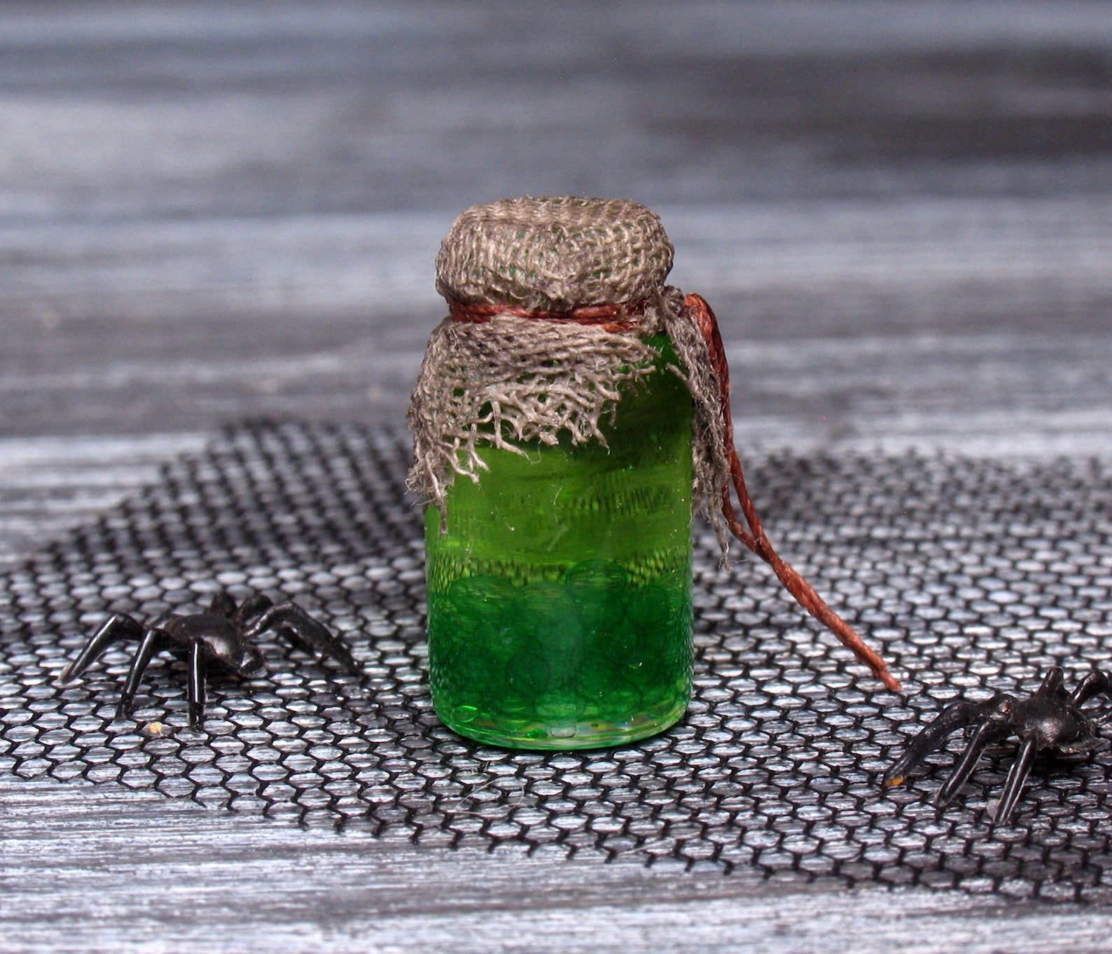 Spooky Miniature Glass Container With Interior for Halloween - Etsy