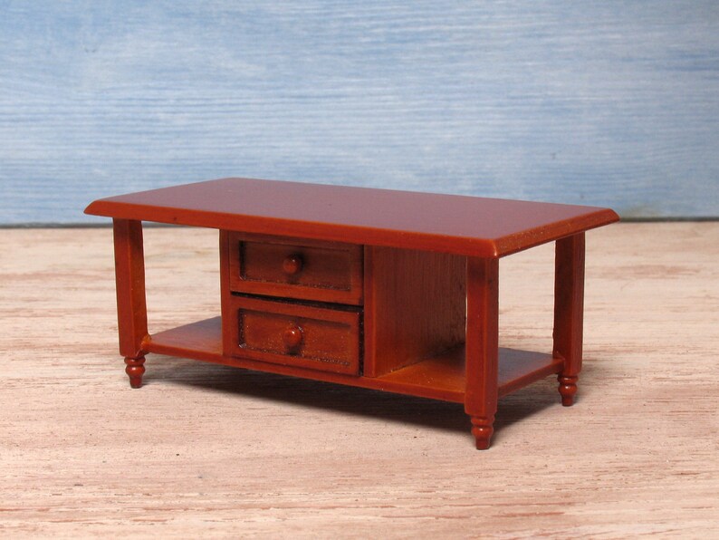 Rustic Miniature Coffee Table for Your Dollhouse - Etsy