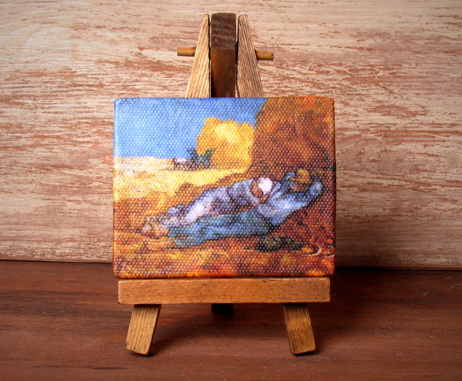 Miniature Van Gogh "noon Rest From Work" Canvas for Your Dollhouse - Etsy