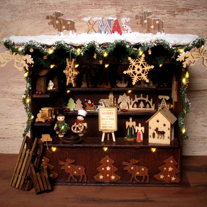 Miniature Christmas Stall - Etsy