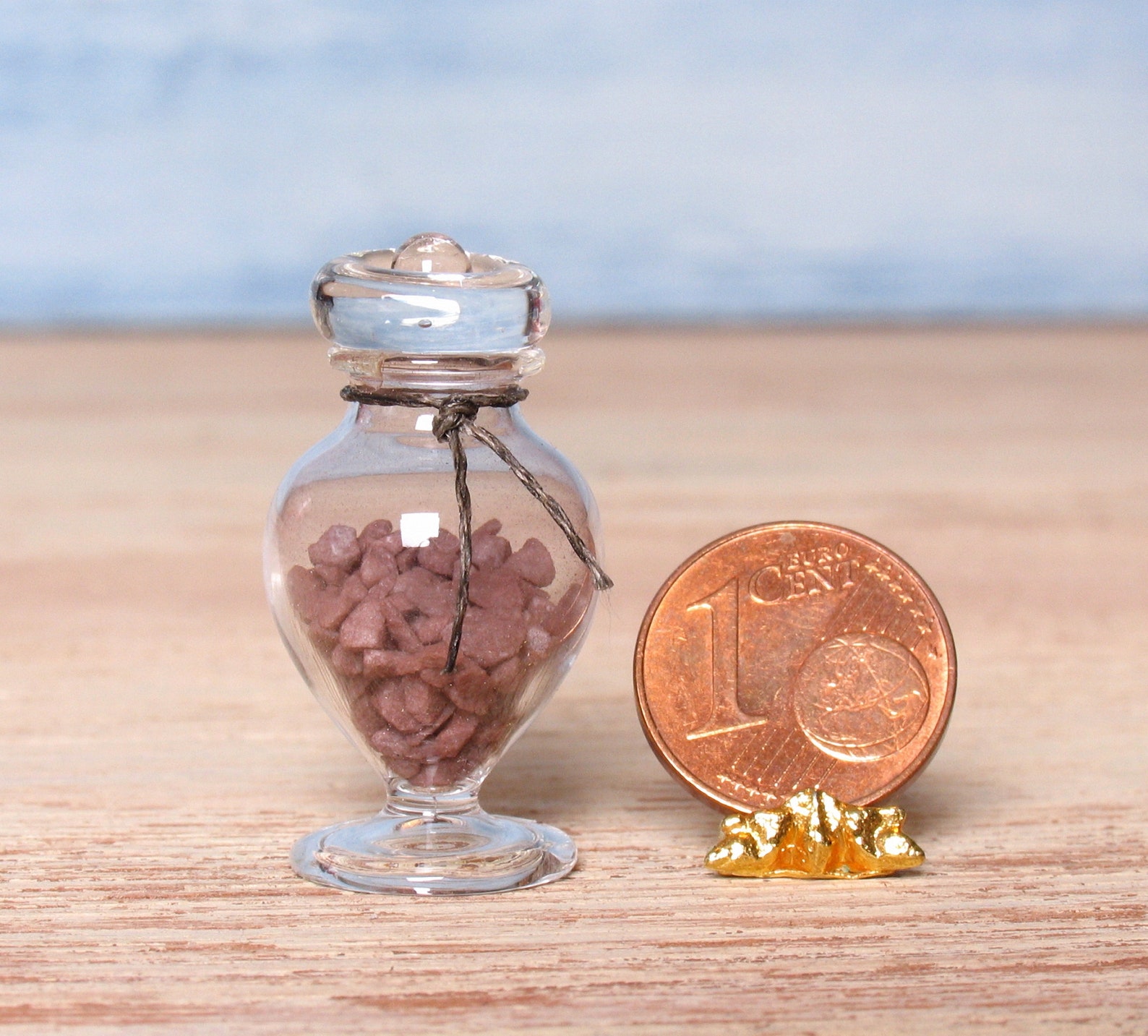 Noble Miniature Glass Container With Chocolate for Your | Etsy